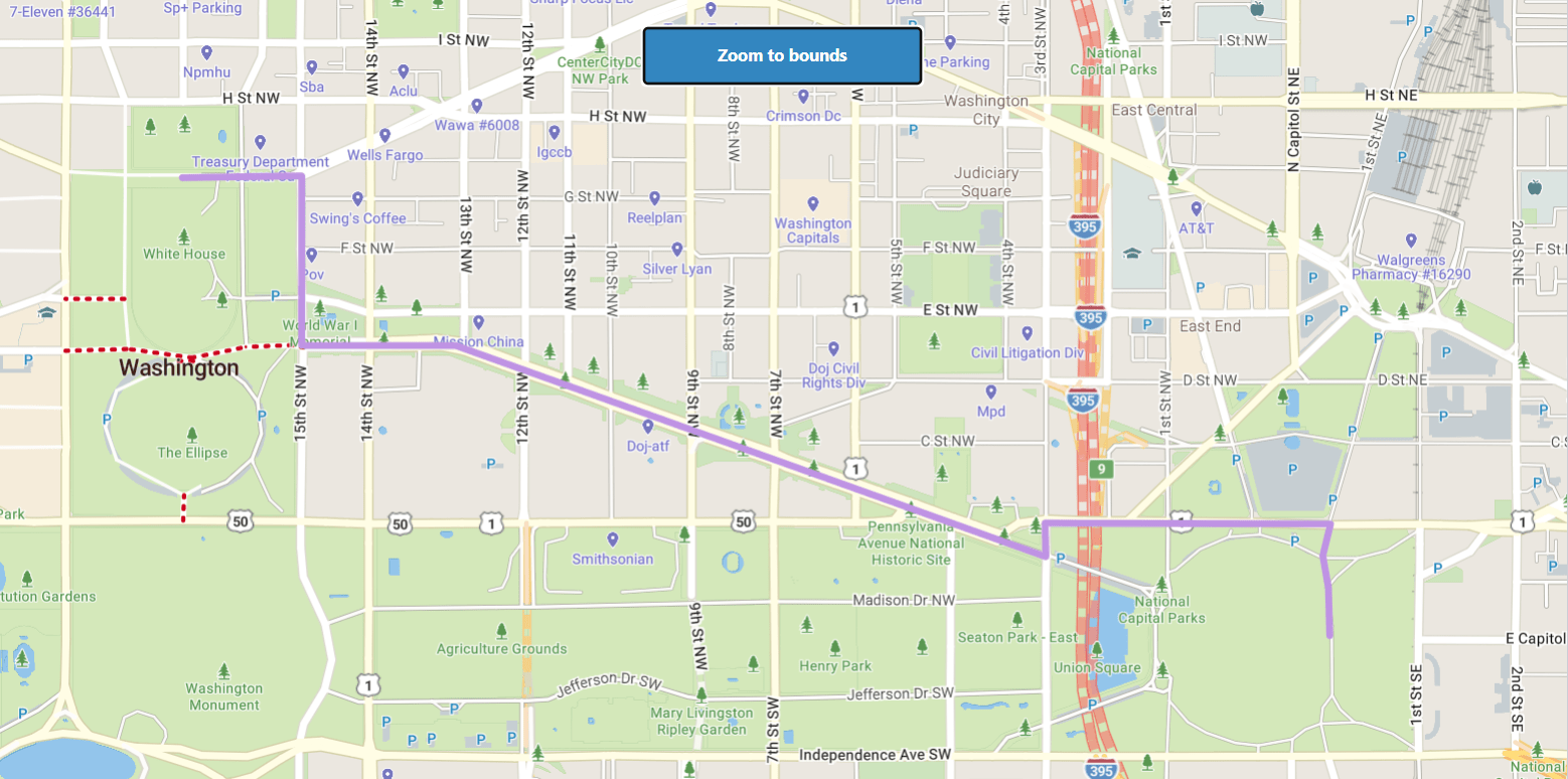 Fit to the bounds of a LineString | JavaScript Maps SDK